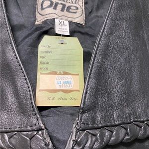 Highway One | Suits & Blazers | Vintage Leather Biker Vest Highway One ...